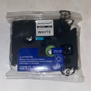 Mark Domain | Office | Mark Domain Label Tape Black On White For ...